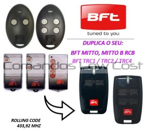 BFT TYPE B - RCB 2 / RCB 4 - Comandos Low Cost