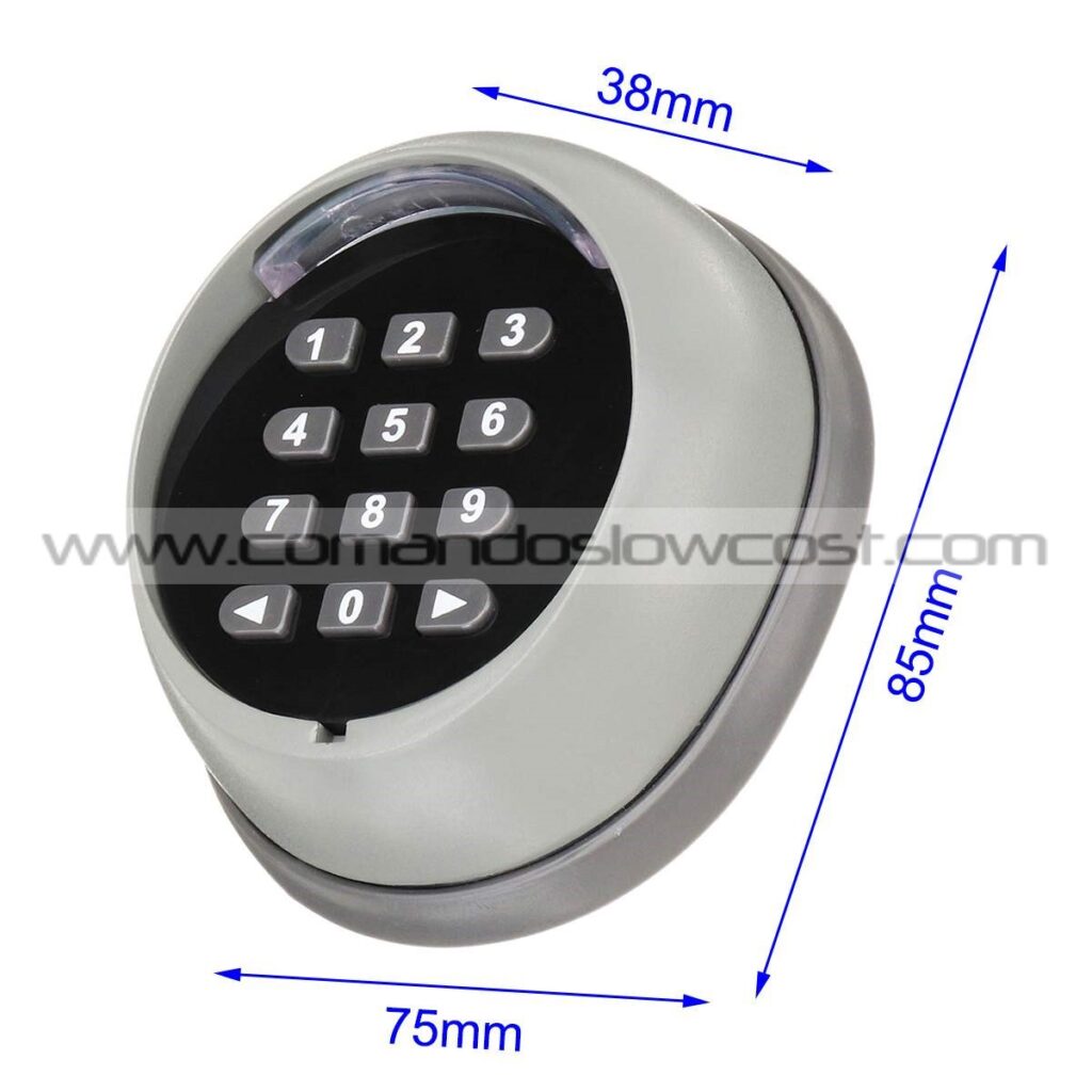 Teclado RF Keypad universal 433,92Mhz - Comandos Low Cost